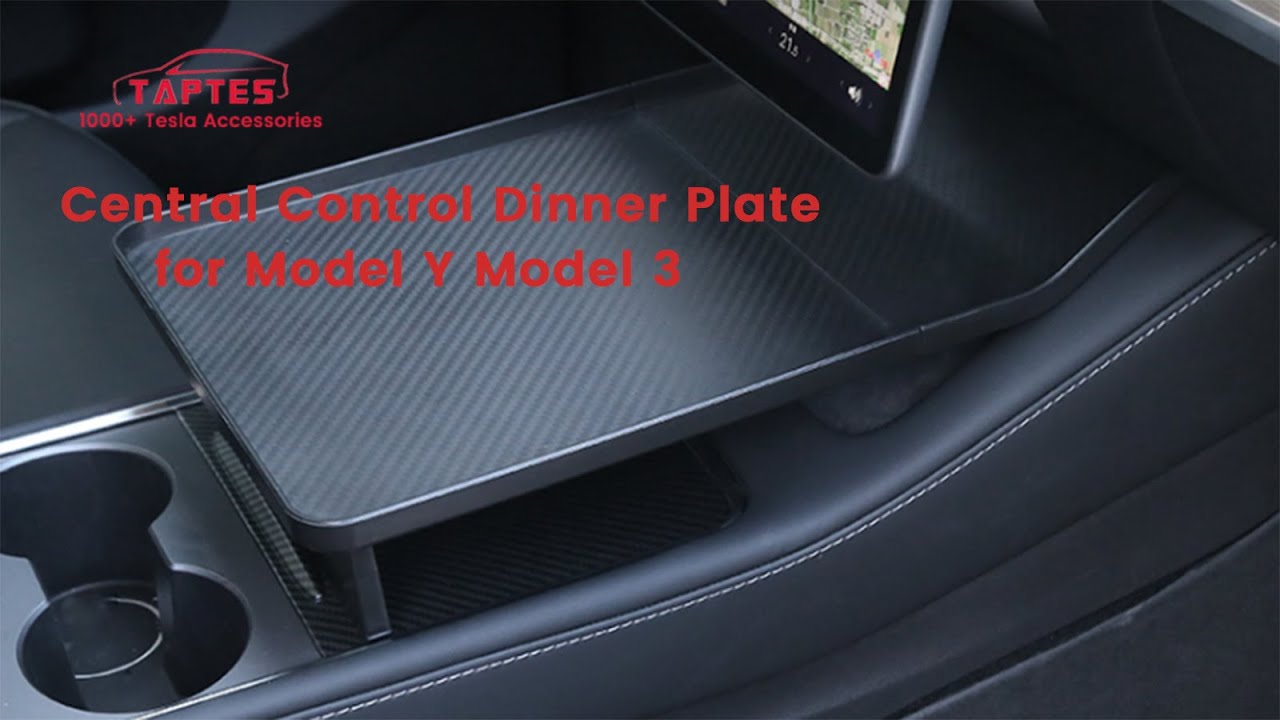 TAPTES Tesla Dinner Plate for Model Y Model 3 Table Portable Central ...