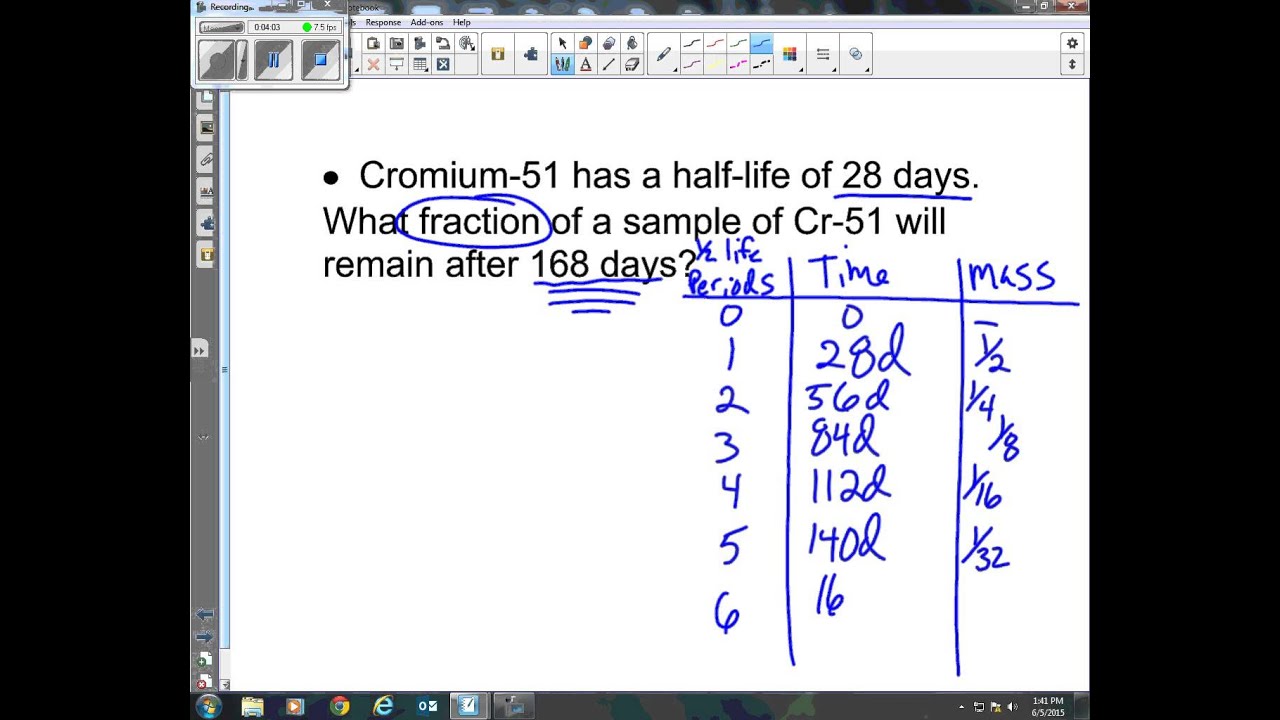 Nuclear half life flipped class - YouTube