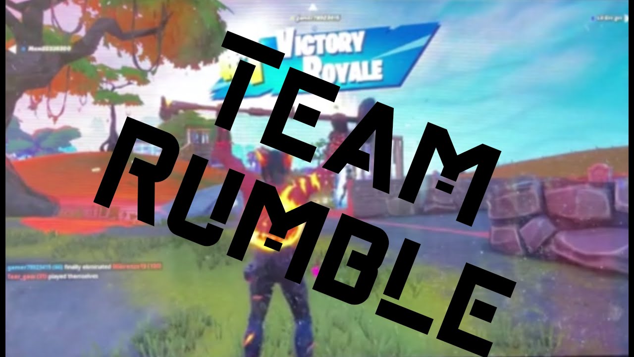 Playing first ever Team Rumble and winning in Fortnite. - YouTube