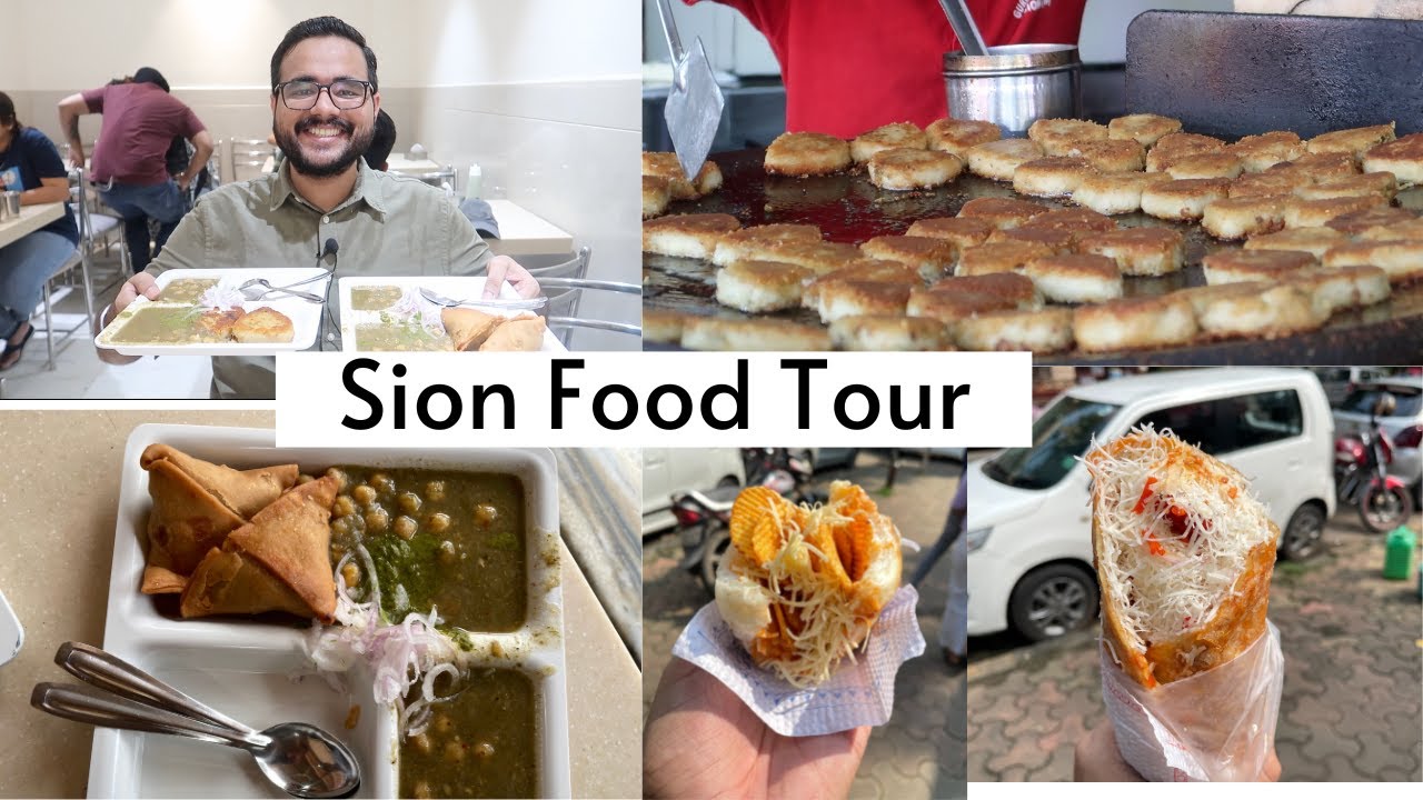 Sion food tour [ Part 1 ] | Chole Samose, Wafer Pav, Cheese pasta and ...