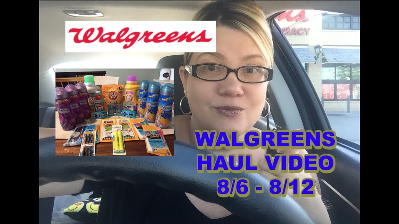 WALGREENS HAUL VIDEO: 8/6-8/12 | GREAT DEALS | NEWBIE FRIENDLY! - YouTube
