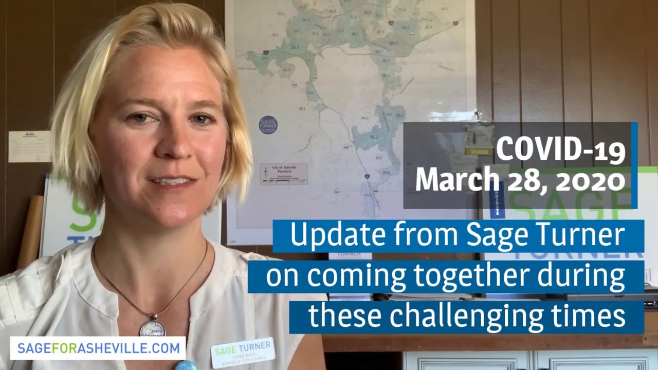 Sage Turner COVID update for Buncombe County Democratic Party 3.28.2020 ...