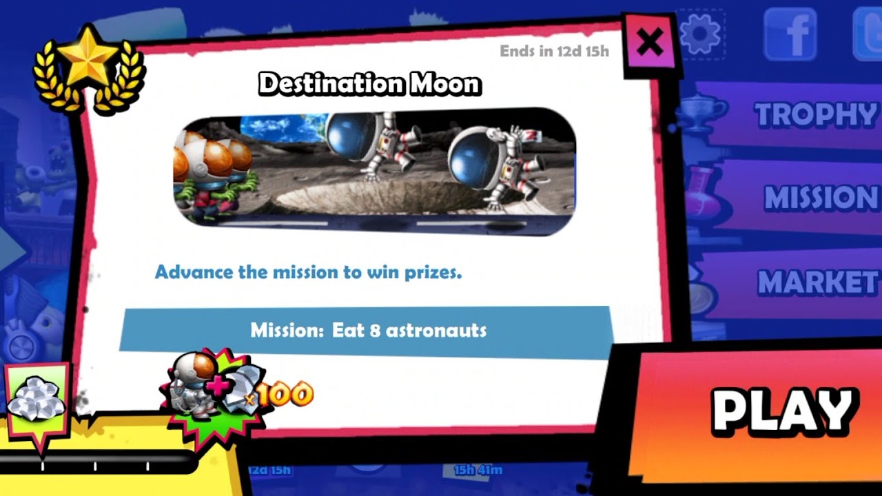 Eat Many Astronauts - Destination moon | Zombie tsunami #heyygame # ...
