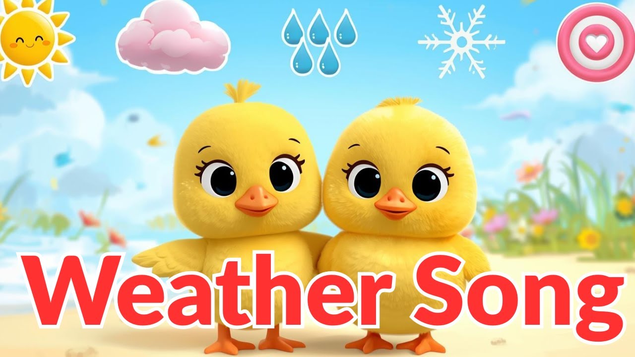 Weather Song for Kids – Learn Sunny, Rainy, Cloudy, Snowy & Windy with ...