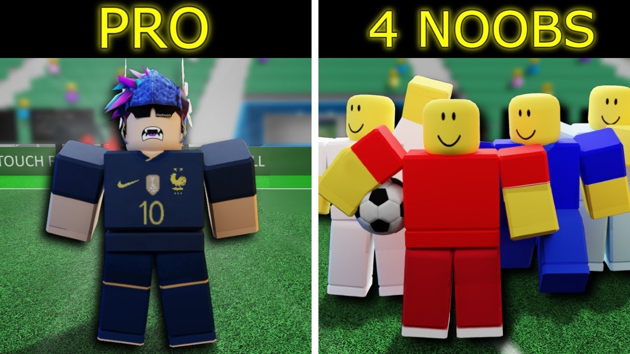 Can 4 Noobs Beat 1 Pro? (Touch Football 4v1 vs Akashi) - YouTube