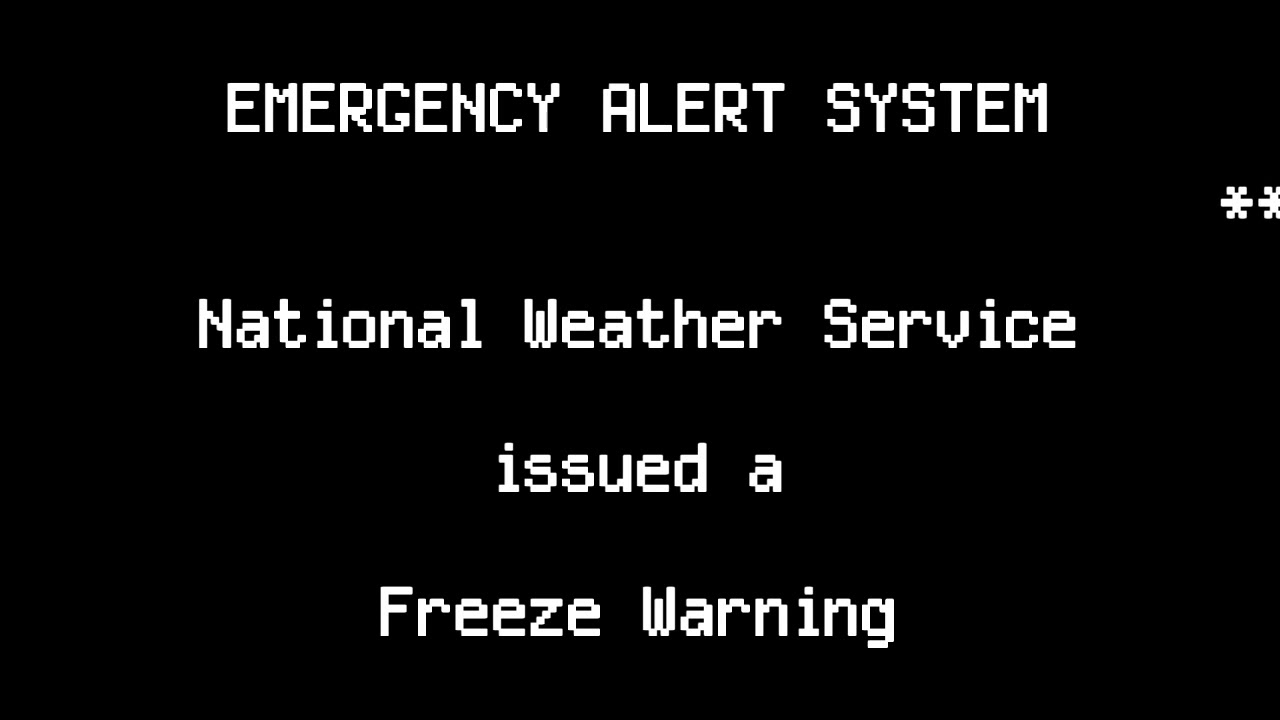 EAS Mock - Freeze Warning (Charleston, SC) (Using VoiceText Paul) (VT ...