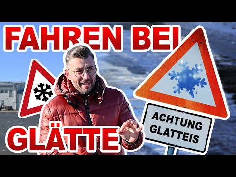 GLATTE STRAßEN 😱 Sicheres Autofahren bei Schnee und Eis! | Bremsprobe mit & ohne ABS 🚗❄️