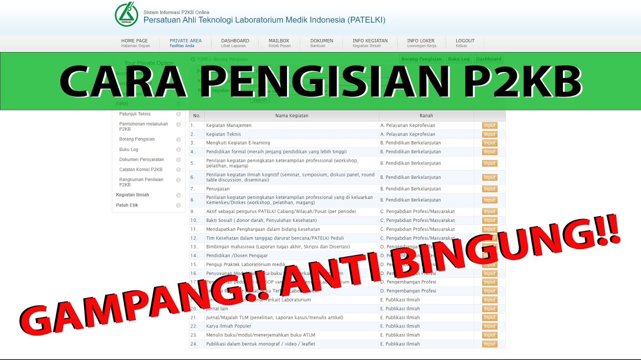CARA PERPANJANG STR PATELKI PART I - PENGISIAN P2KB - YouTube