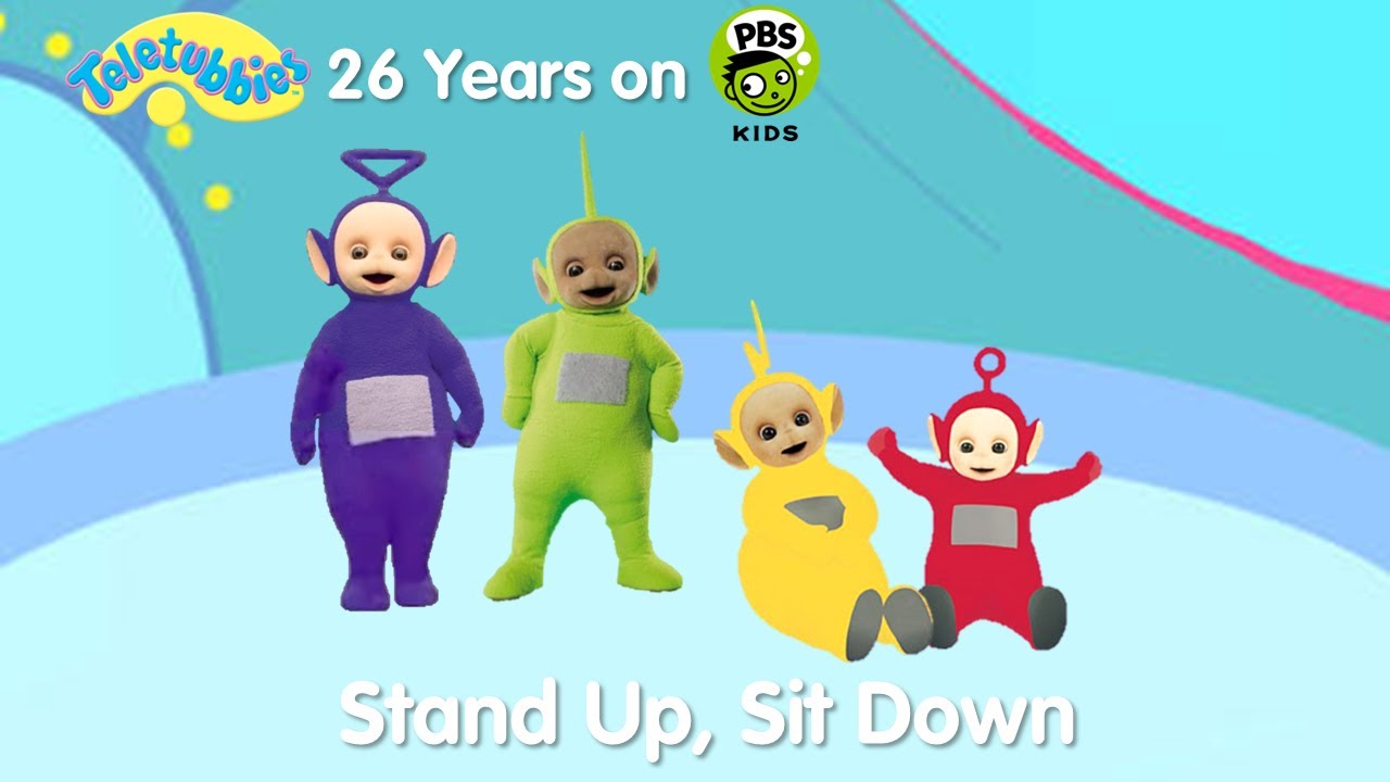 Teletubbies 26 Years on PBS Kids - "Stand Up, Sit Down" - YouTube