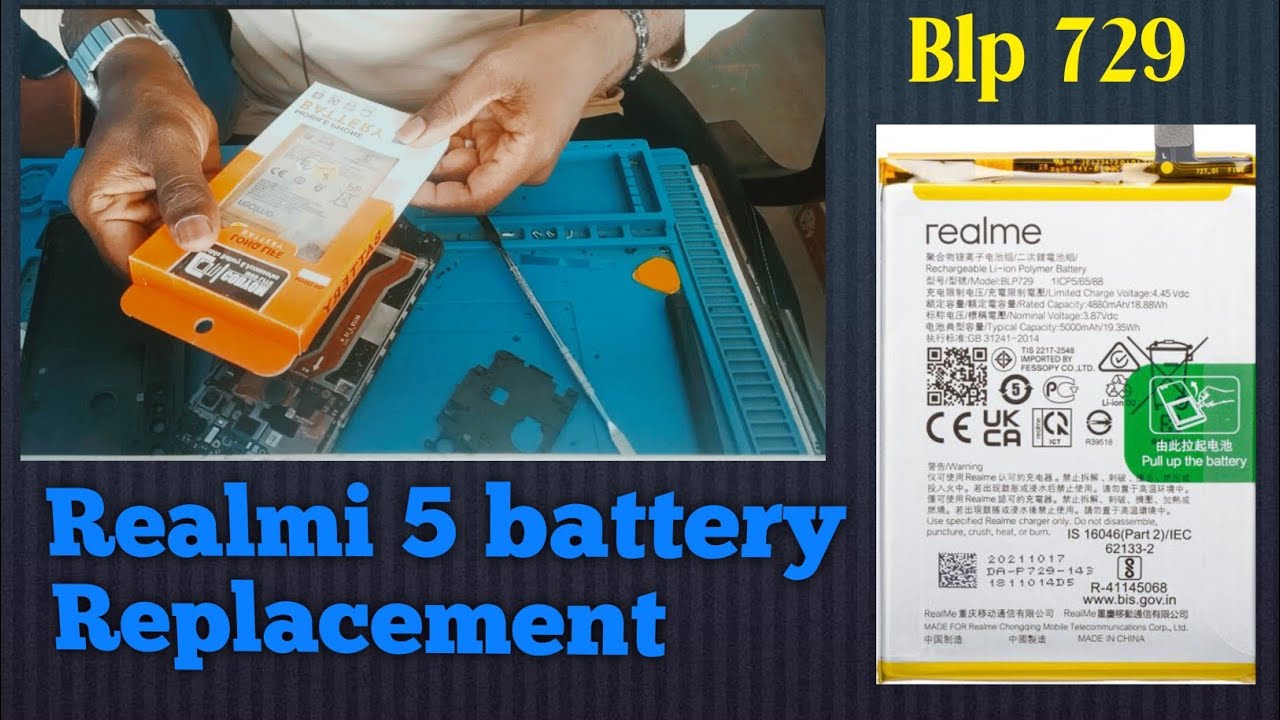Realmi 5/5i/5s battery replacement/blp 729 battery change/Realmi 5 ...
