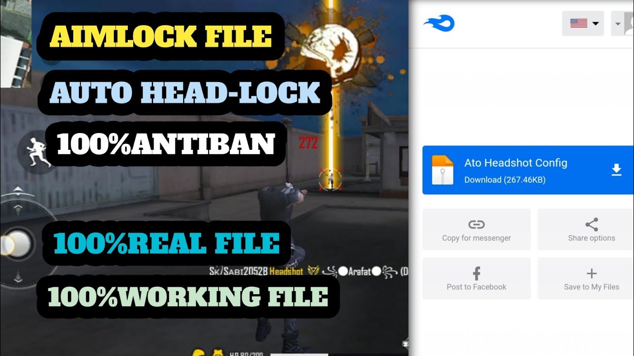 Free Fire Auto Headshot Config File | Script Headshot File | One Tap ...