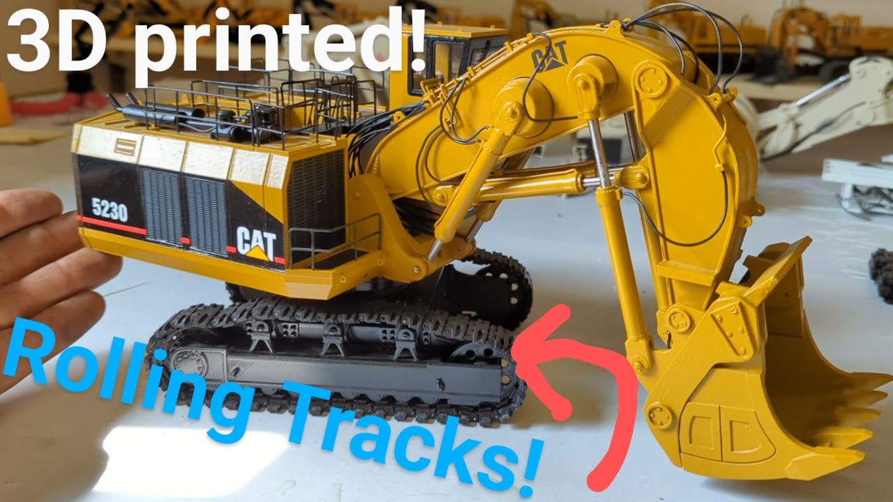 full 3D printed Cat 5230 shovel and excavator from INDONESIA ! unboxing ...