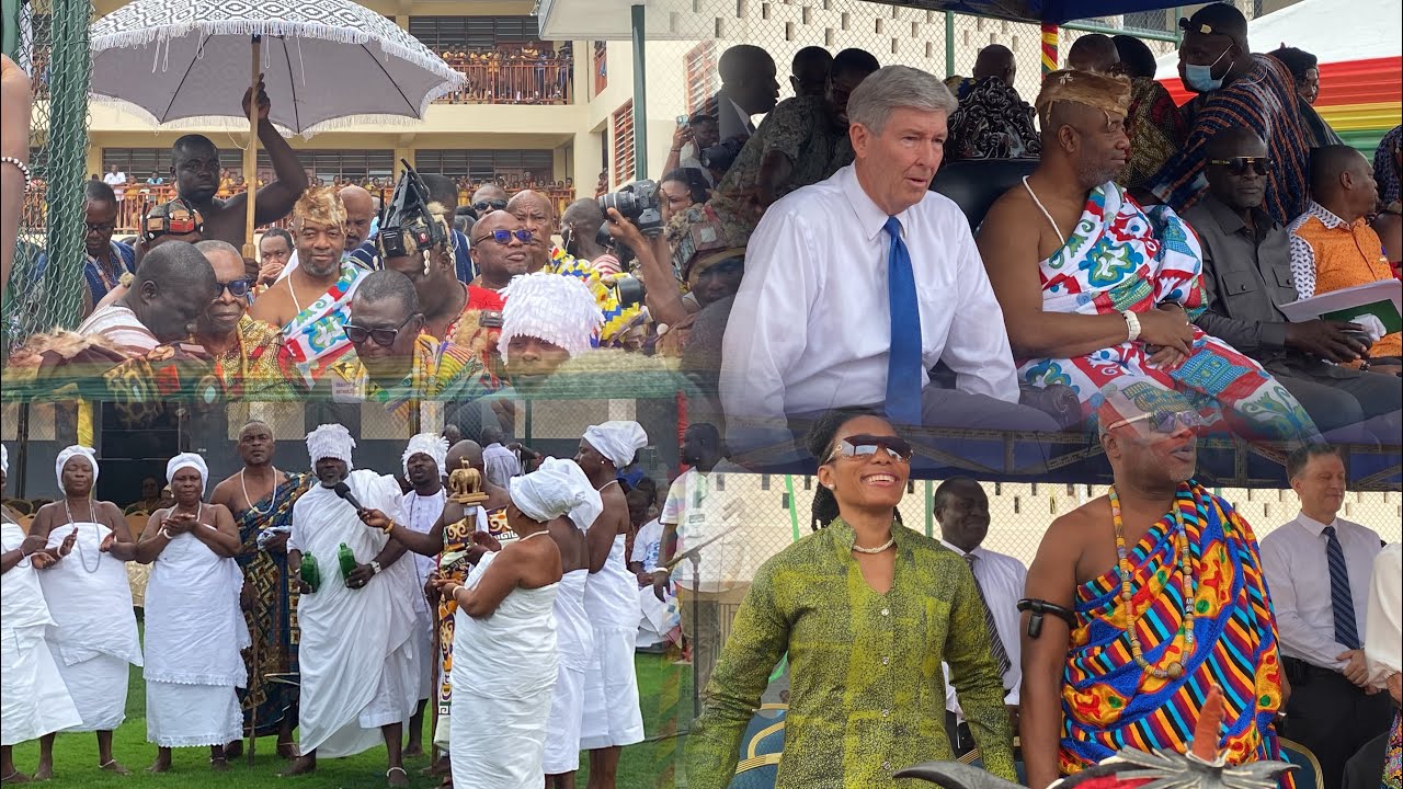 Ga Mantse &Rawlings Daughter Zanetor Rawlings Arrival+Pour Libation To ...