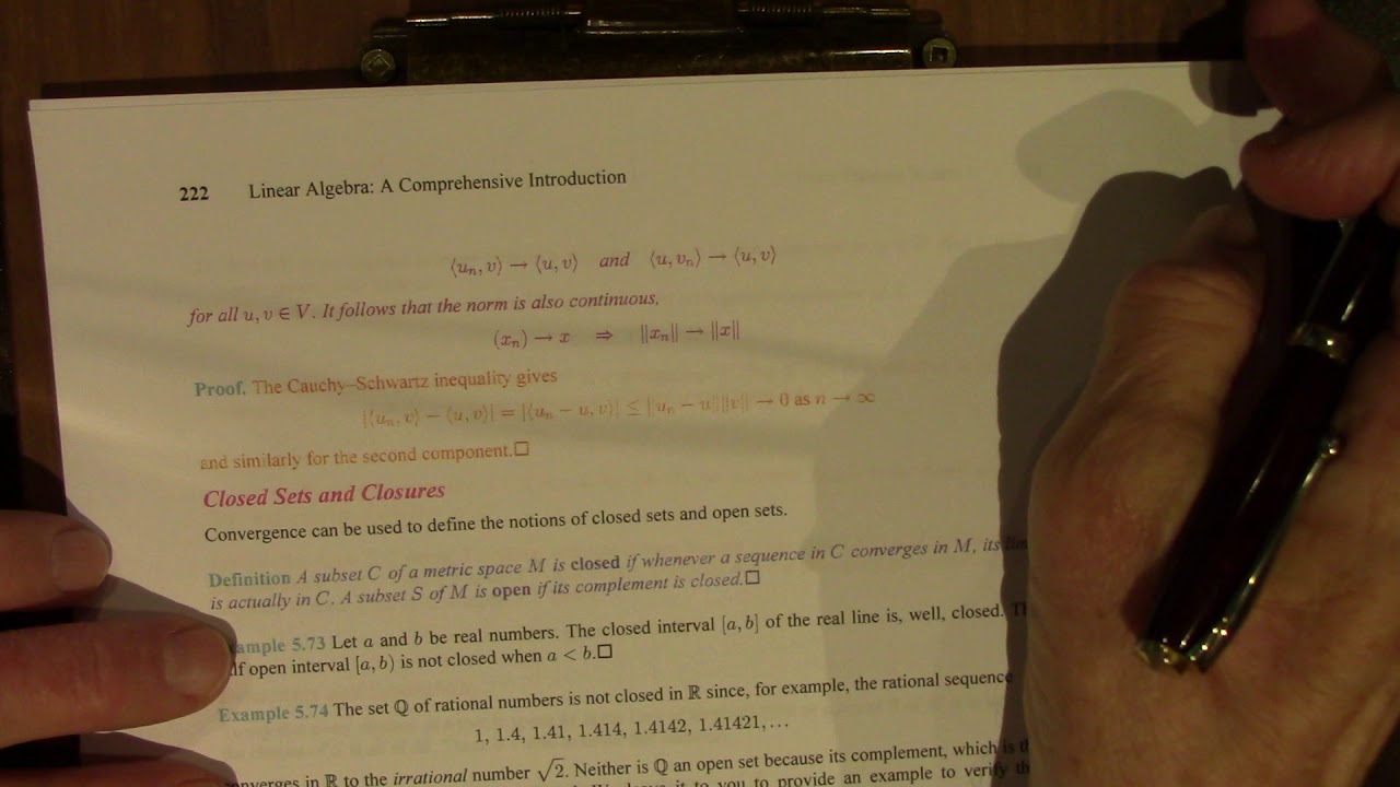 Linear Algebra: 032 Digression into Hilbert Space - YouTube