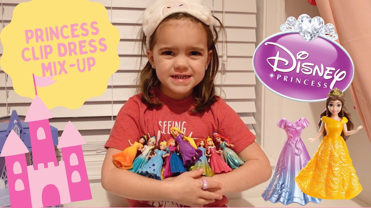 Princess MagiClip Dress Mix-up - Disney MagiClip Dolls - YouTube