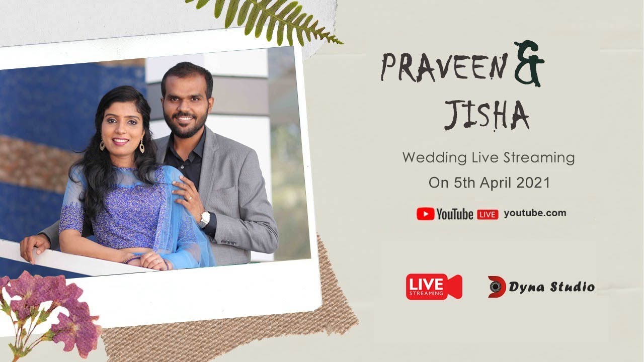 Praveen Romal Solomon & Jisha Varghese Wedding Live - YouTube