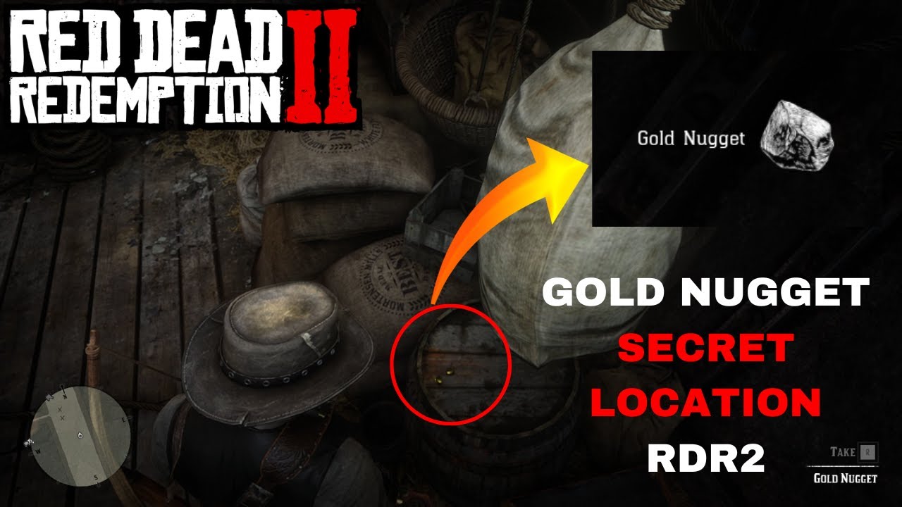 Gold Nugget Secret Location Inside a Del Lobo Gang Boat - Red Dead ...