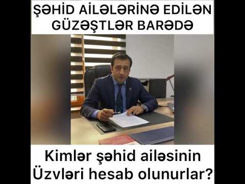Şəhidlər və şəhid ailələrinin statusu barədə