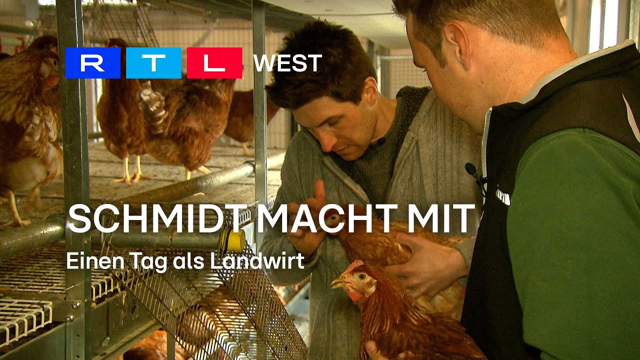Schmidt macht mit: Einen Tag als Landwirt | RTL WEST - YouTube