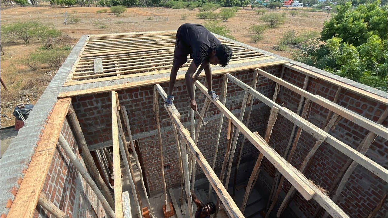 Construction of Roof Slab Formwork Techniques_1St Floor Roof Perfect ...