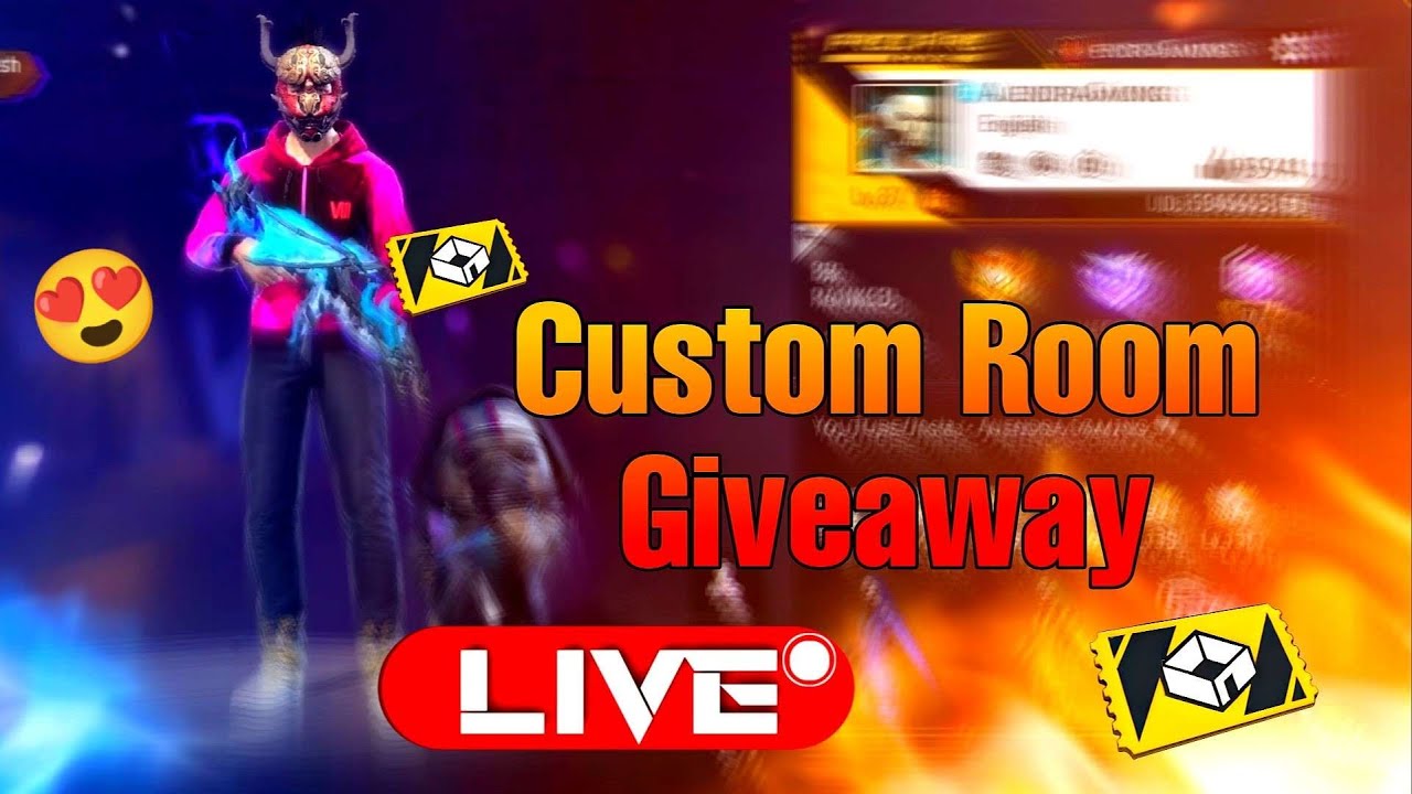FREE FIRE LIVE CUSTOM ROOM | FREE FIRE LIVE GIVEAWAY ? 🗿 ️ #freefire # ...