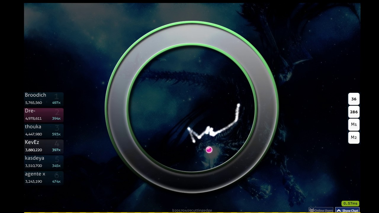 osu! Full Combo - Blue Dragon during Livestream! - YouTube