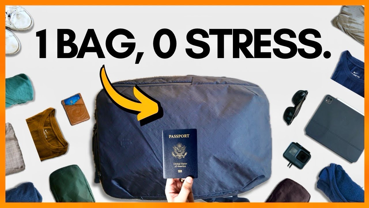 Beginners Guide: How To One Bag Travel! Minimalist Pack One Bag For ...