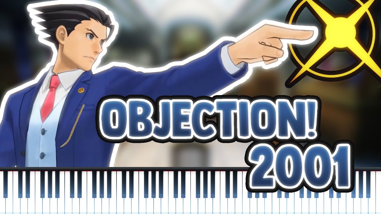 Synthesia [Piano Tutorial] Phoenix Wright ~ Objection! 2001 - YouTube