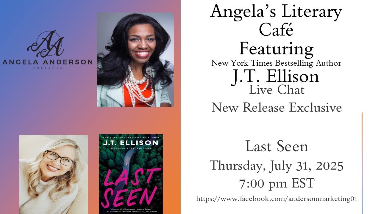 Angela's Literary Cafe' with J.T. Ellison - YouTube