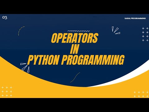 Operators in python programming in hindi ||beginner to advance||CBSE ...