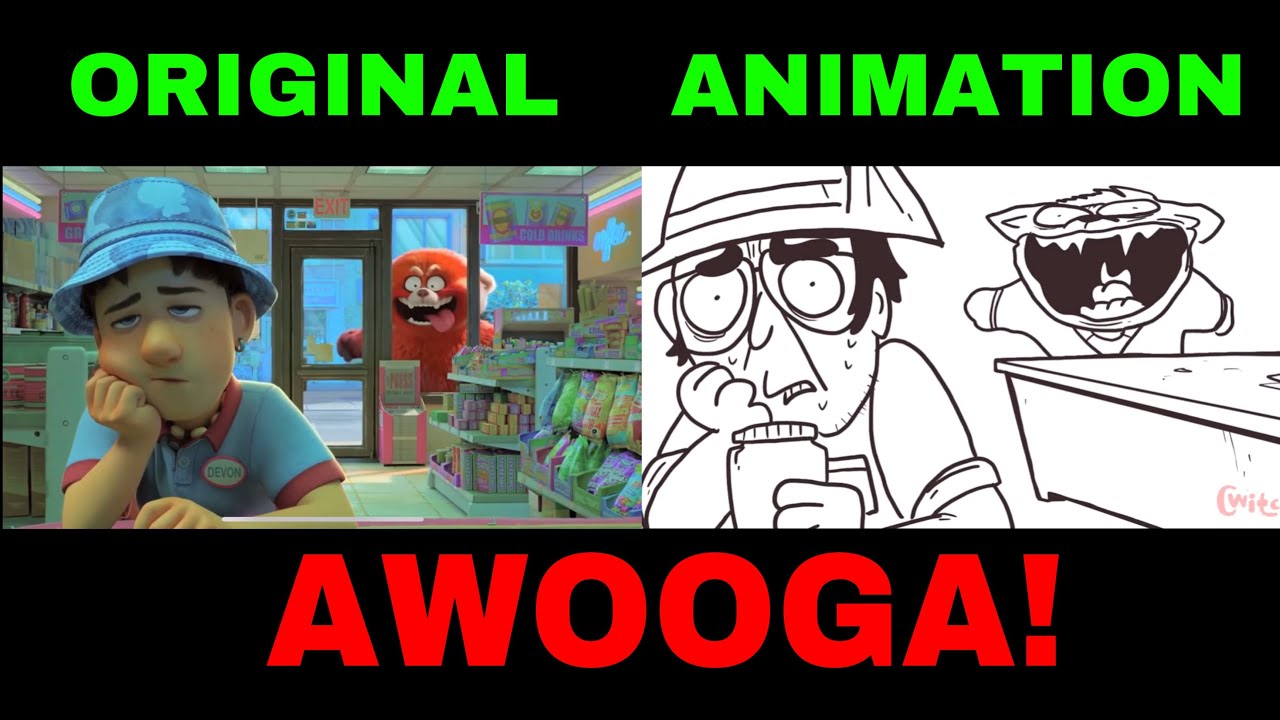 AWOOGA! Original VS Animation! - YouTube