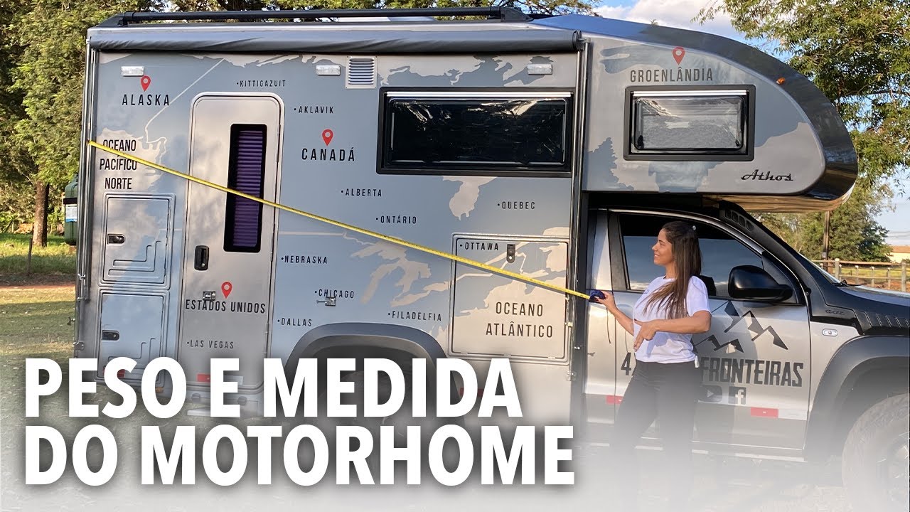 PESO TOTAL MEDIDAS INTERNAS E EXTERNAS DO NOSSO MOTORHOME V6 - YouTube
