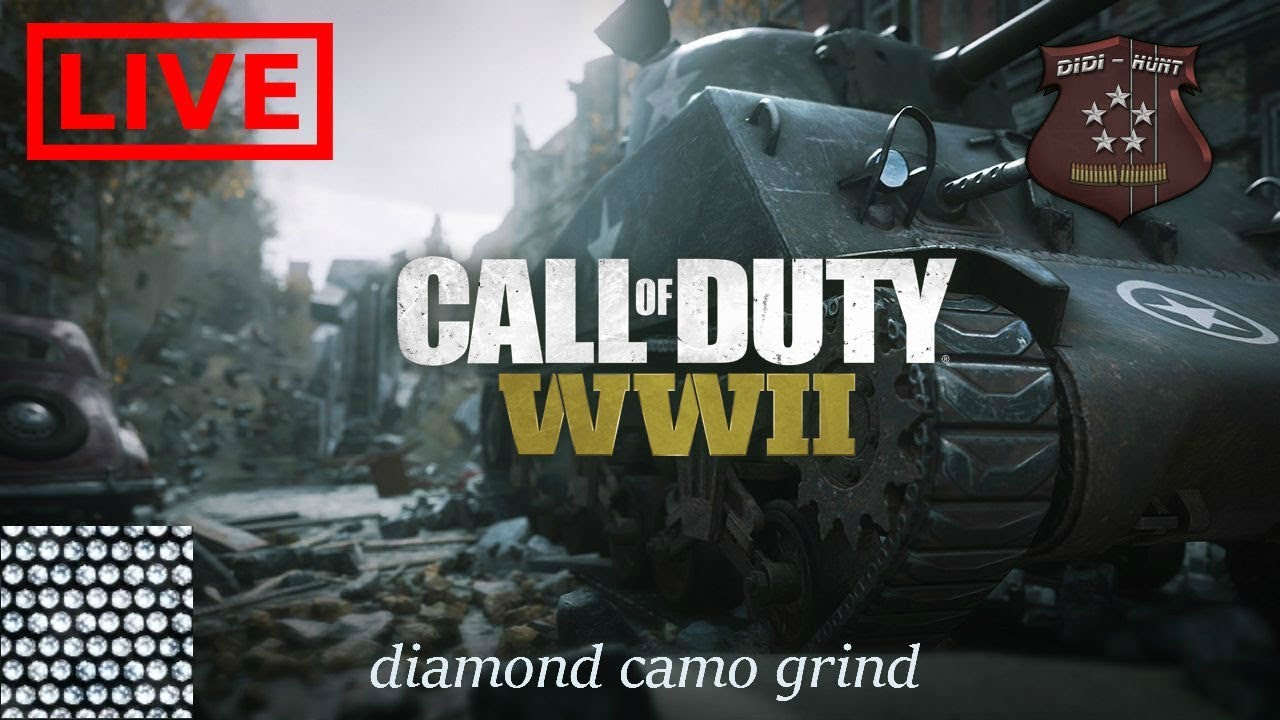 DIAMOND CAMO GRIND | COD WW2 | LIVE - YouTube