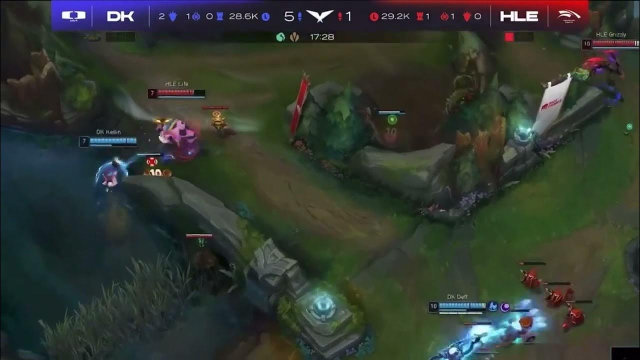 DK3-1战胜HLE第二局，秀兵集合showmaker回光返照超神塞拉丝扳回一城 - YouTube