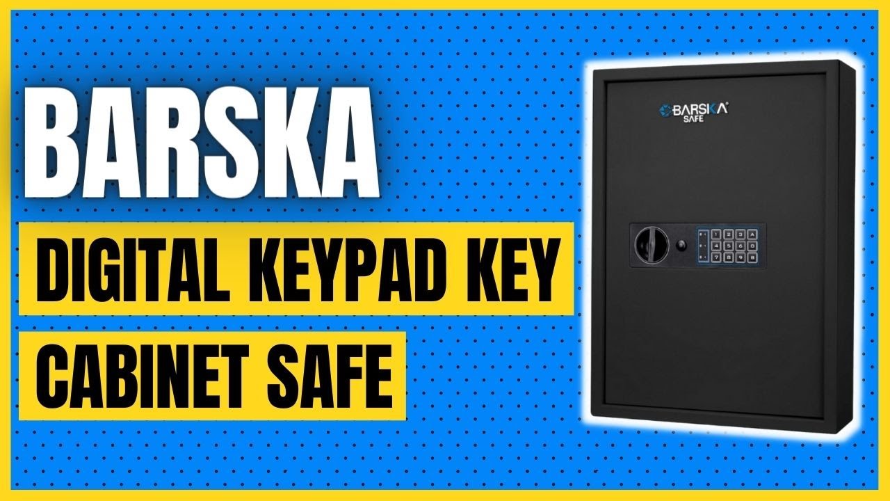 BARSKA Digital Keypad Key Cabinet Safe - YouTube