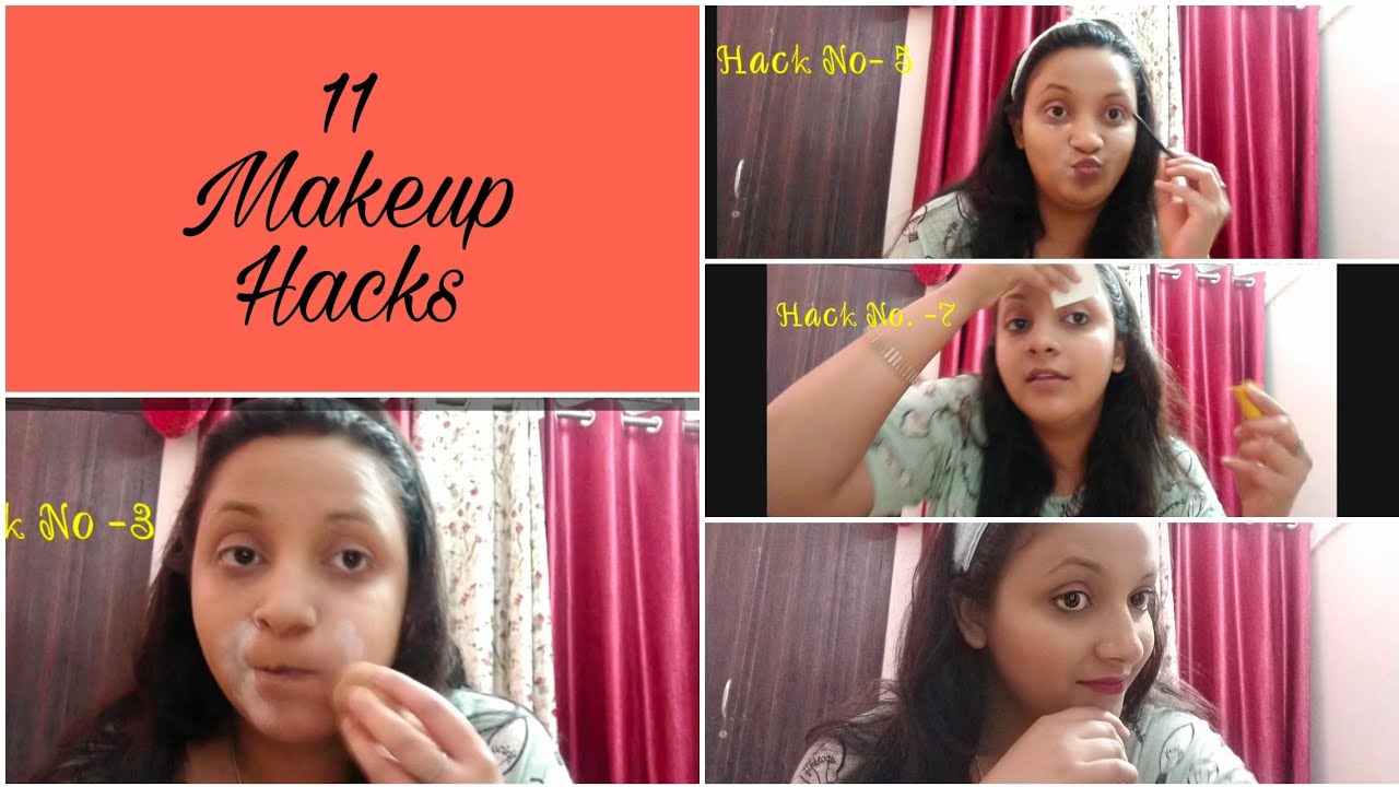 #11 Brilliant Makeup &Beauty Hacks Every Girl Should Know/ आज का मेकअप ...