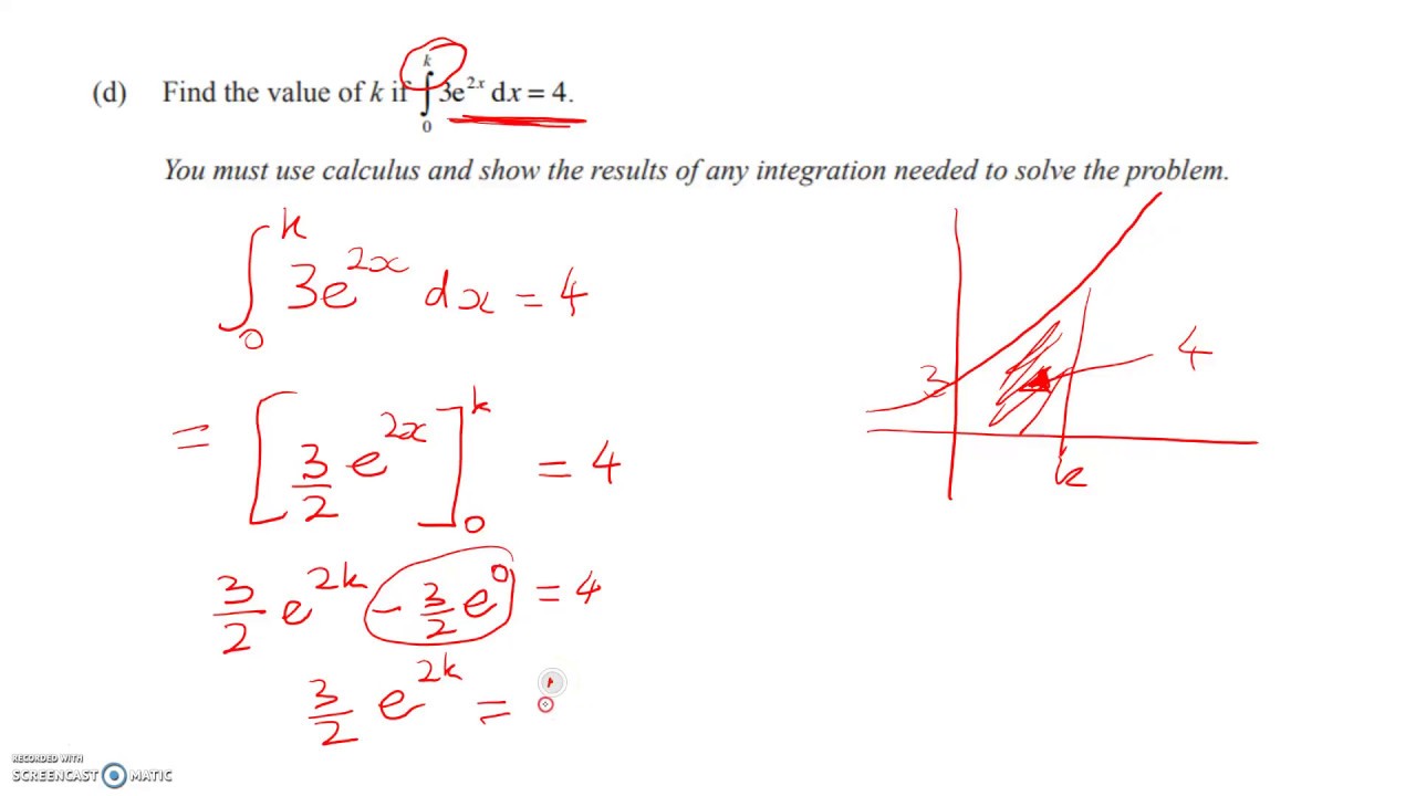 Level 3 Integration 2017 Q 1 d e (Merit and Excellence) - YouTube