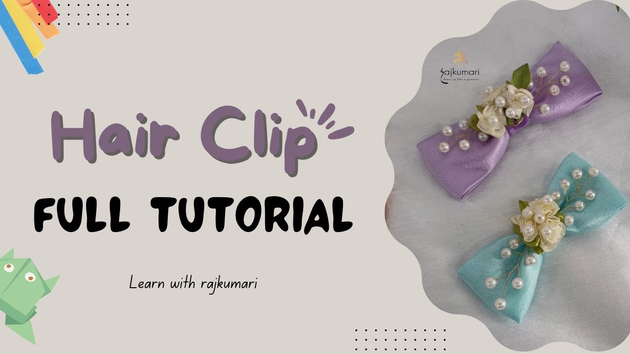 Hair Clip Tutorial | how to make hair clip | DIY hair clip # ...