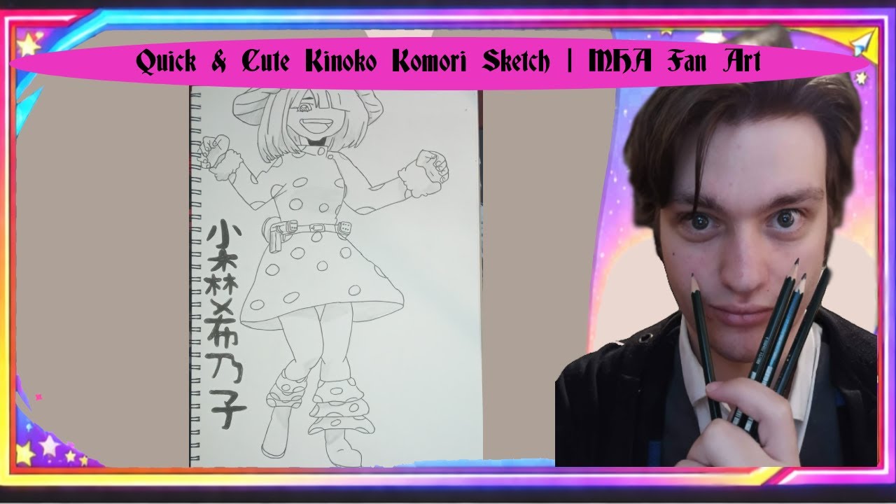 Drawing Kinoko Komori from My Hero Academia Condensed - YouTube