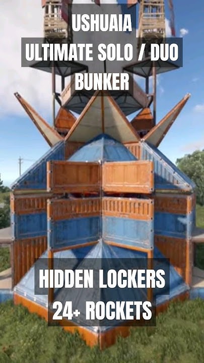 Ushuaia Ultimate Soloduo Bunker Rust Base Design Rust Shorts Rustbase Youtube