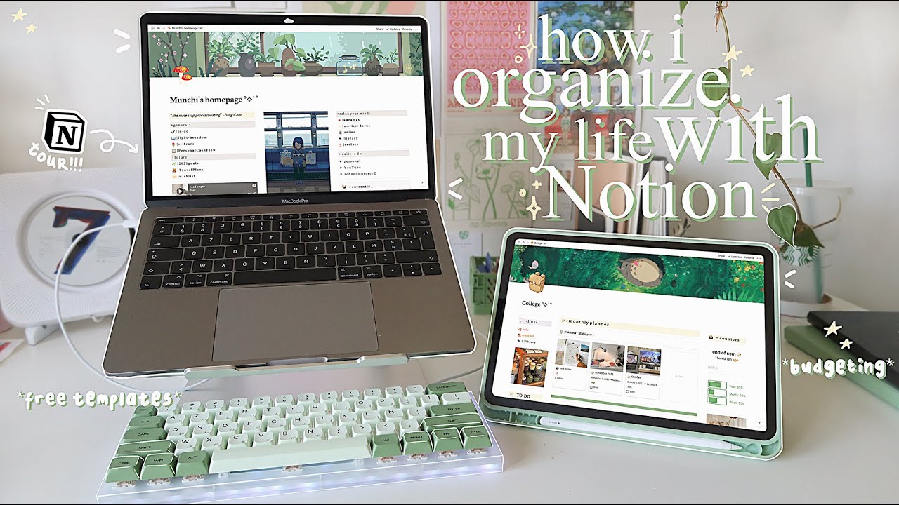 my Notion setup tour | how i organise my life, plan videos, budget as a ...