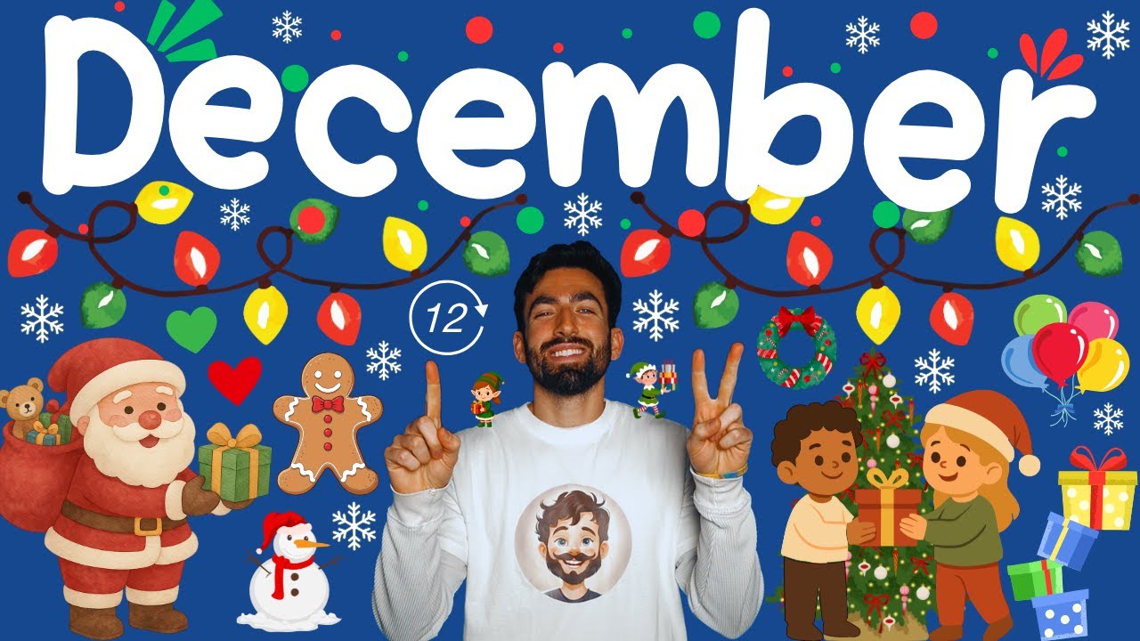 December! Calendar Song For Kids! Christmas Movement Break! Brain Break ...
