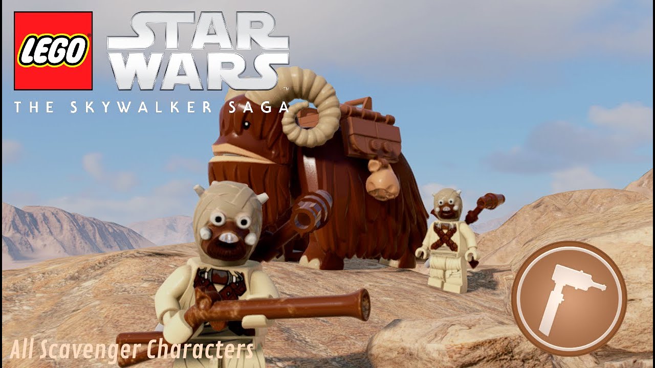 LEGO Star Wars: The Skywalker Saga - ALL SCAVENGER CHARACTERS - SIDE BY ...