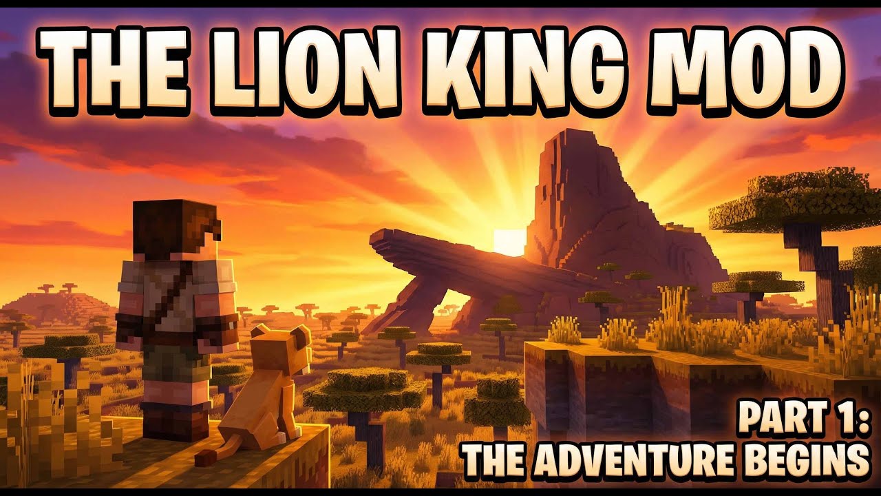 Minecraft Modded Adventures Part 1 - The Lion King Mod | Survival ...