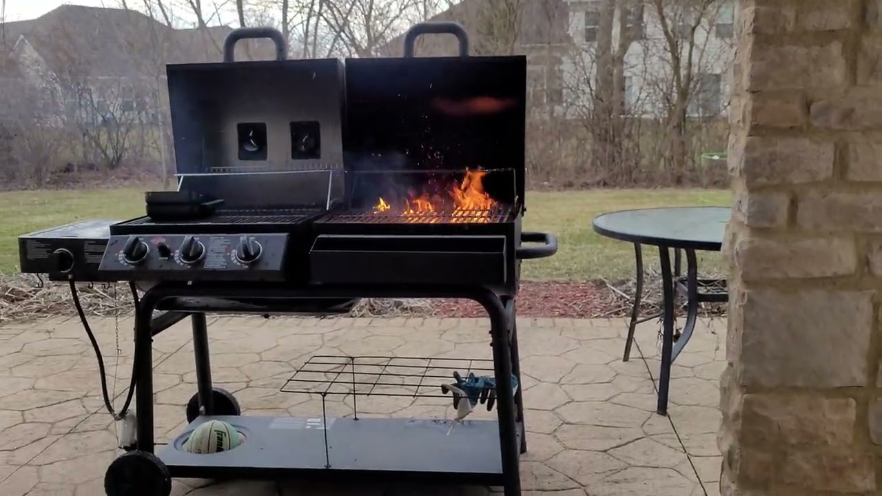 BBQ on Fire - YouTube