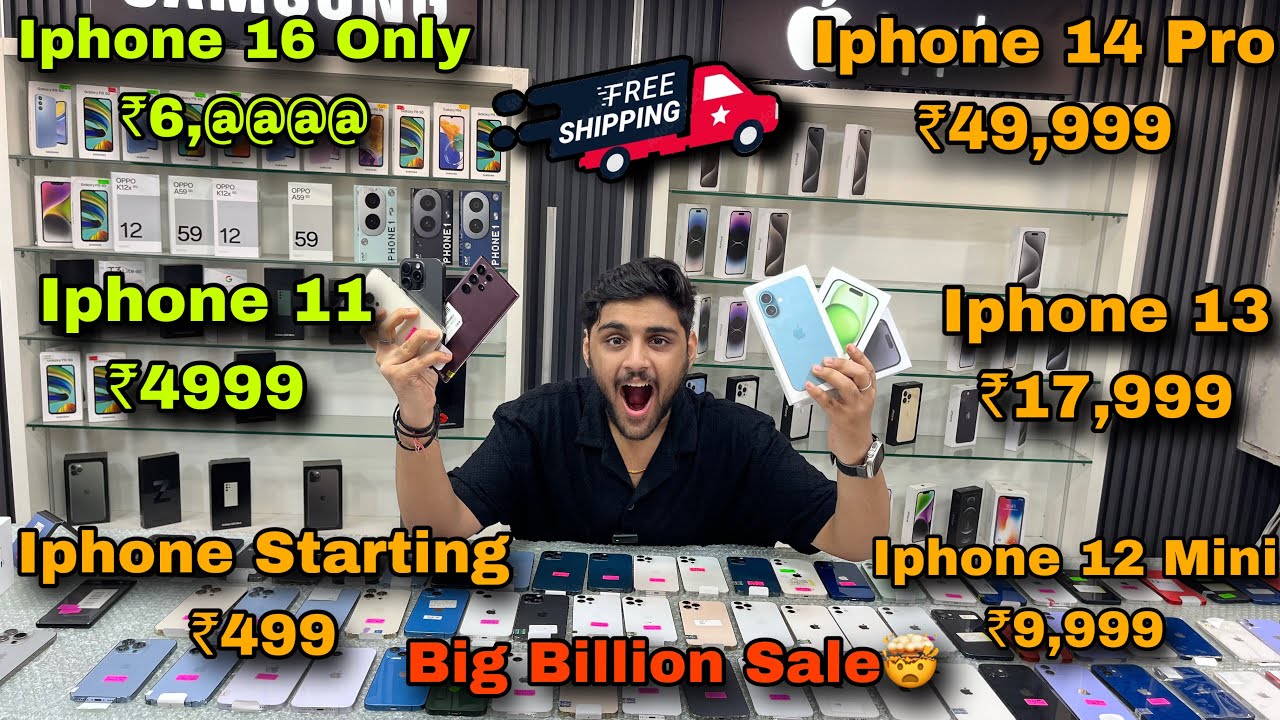 Big Billion Sale🤯 | Iphones Starting ₹499😱 | Iphone 14 Pro ₹49,999😱 ...