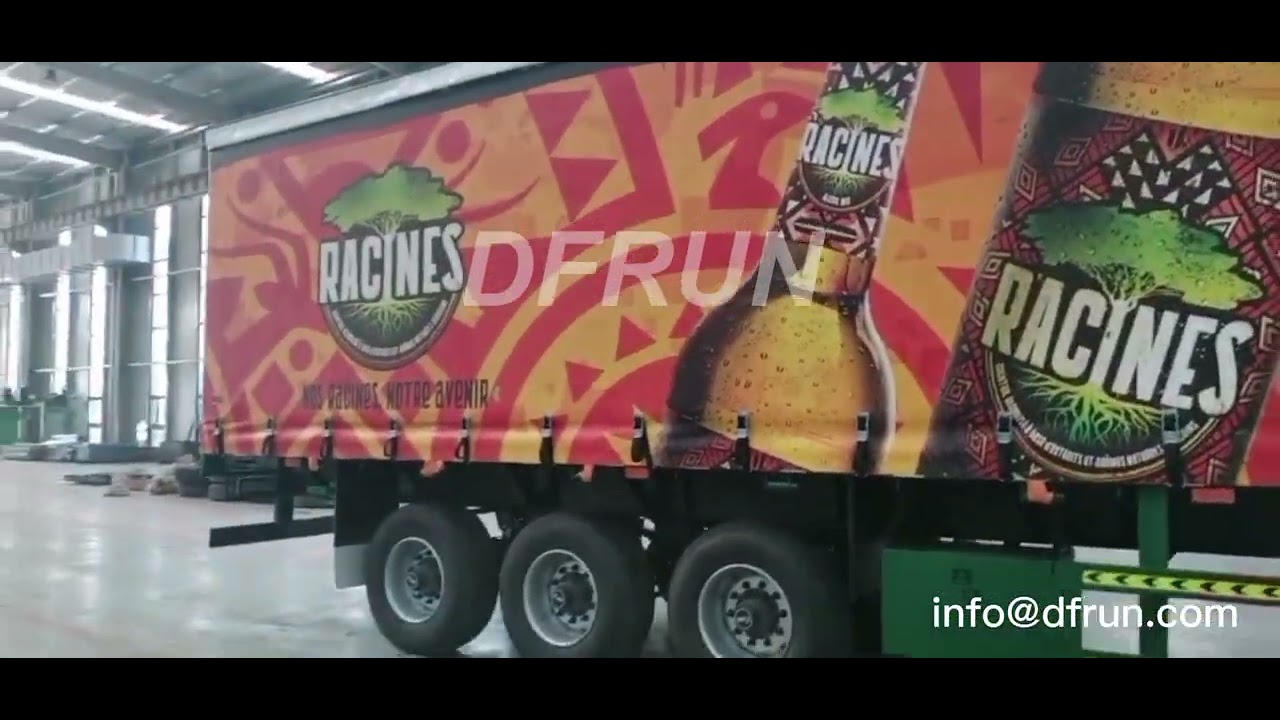 DFRUN Curtainside trailer for beer transport - YouTube
