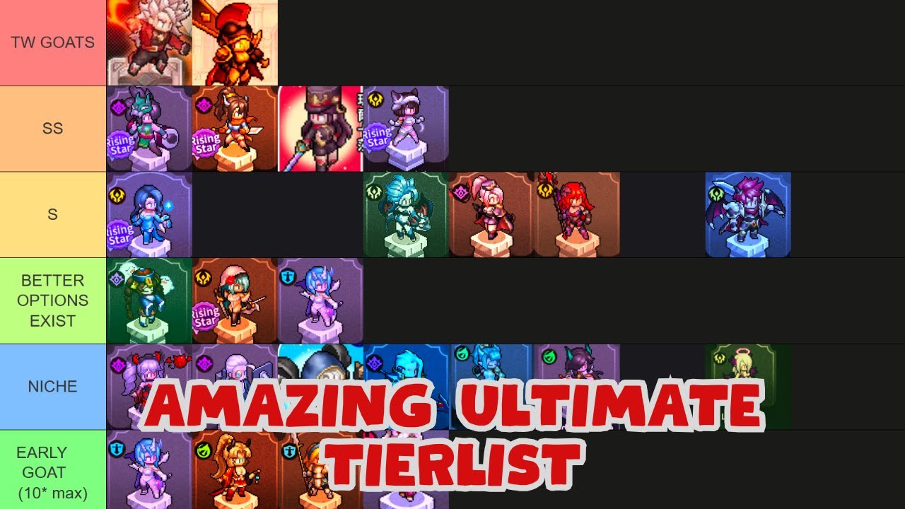 [Realms of Pixel] THE ULTIMATE TIER LIST? CANT WAIT FOR OP TW UNITS ...