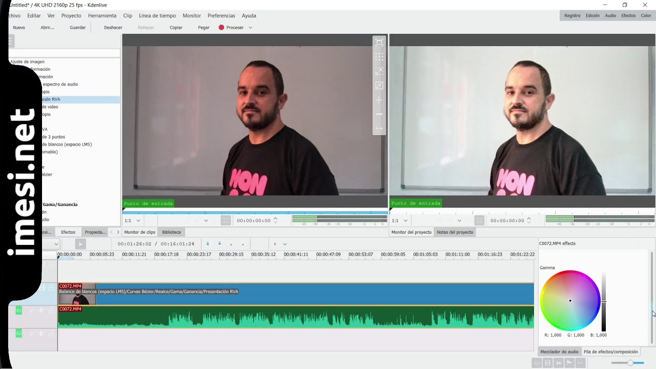 Cómo usar kdenlive para edición de vídeo y color - YouTube