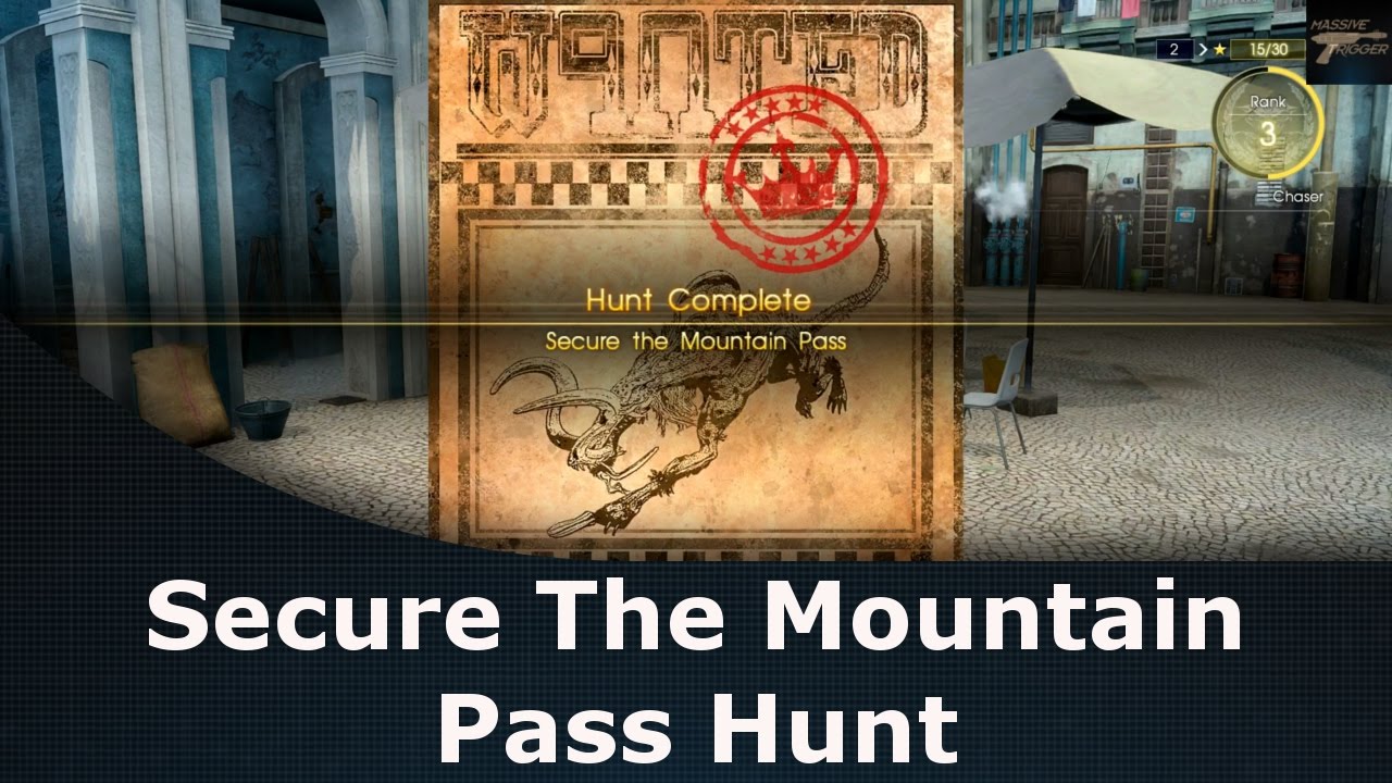 Final Fantasy XV Secure The Mountain Pass Hunt / Saberclaw / Surgate's ...